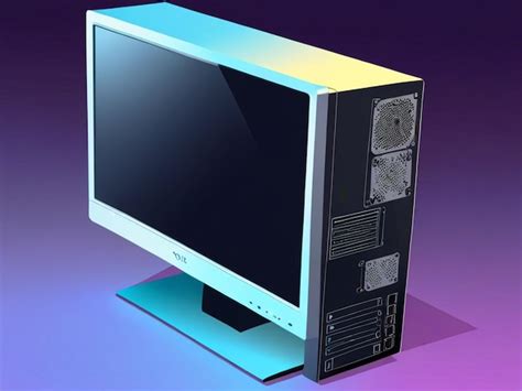 Vector Desktop Computer Vconcept Illustration Premium Ai Generated Image