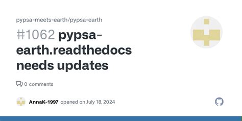 Pypsa Earthreadthedocs Needs Updates · Issue 1062 · Pypsa Meets Earth