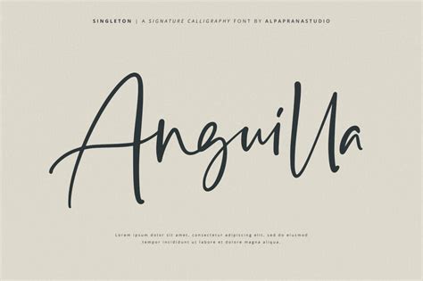 Singleton Signature Font So Fontsy