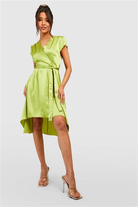 Satin Midaxi Dress Boohoo Uk