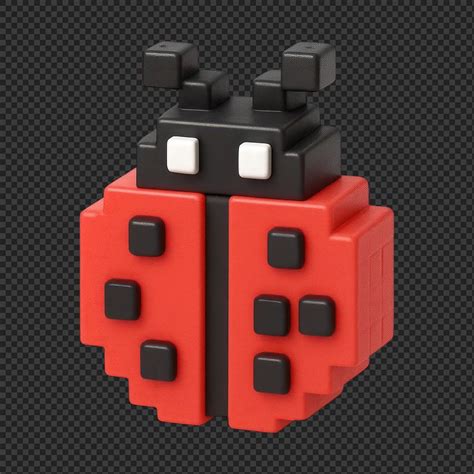 Png Pixelated Ladybug Toy Design Free Png Rawpixel