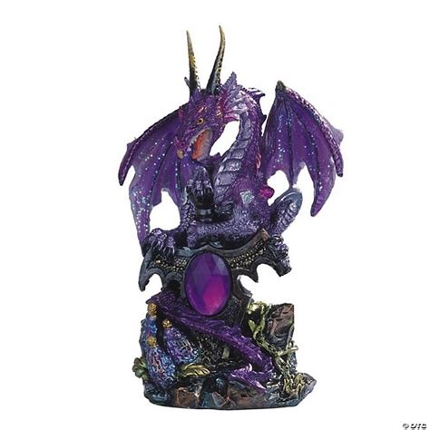 Fc Design 6h Purple Dragon With Gem Statue Fantasy Decoration Figurine