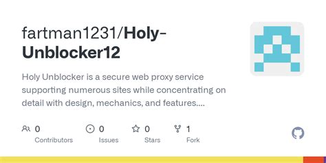 Github Fartman Holy Unblocker Holy Unblocker Is A Secure Web