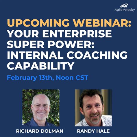 Agile Velocity On Linkedin Join Our Webinar Today At Noon Ct To Learn The Strategic Value Of…