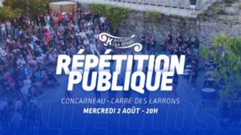 Spectacle à Concarneau le 2 août 2023 Tamm Kreiz