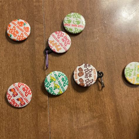 Dum Dums Sucker Lolli Pop Pin Back Buttons Zipper Pull Magnet 125