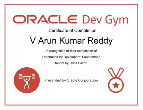 Oracledevgym Databasedevelopment Sql Professionalgrowth Arun