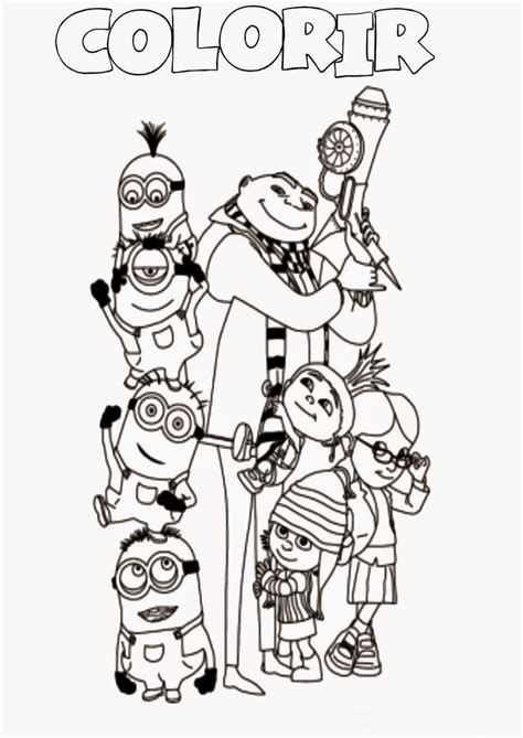 Desenhos Para Colorir Do Meu Malvado Favorito