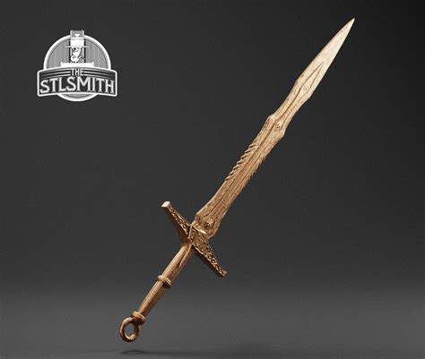 Archivo Stl Dragonbone Greatsword Skyrim Tamaño Real Prop Stl 🎭 ・plan