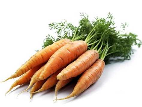 Premium AI Image A Bunch Of Carrots With Green Tops