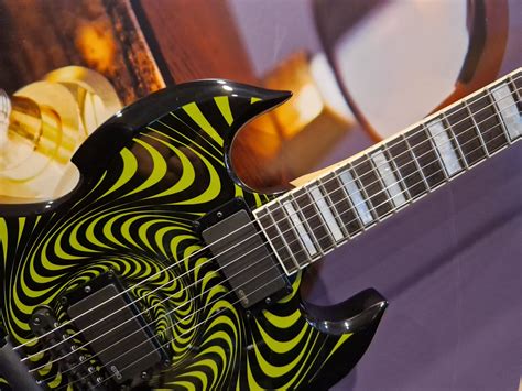 Wylde Audio 4543 Barbarian Grimmest Green Psychic Bullseye E Guitar