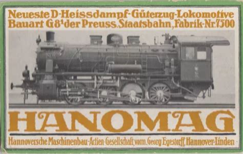 ORIG PHOTO HANOMAG Dernière D Heißdampf Güterzug Lok G8 Pris 1912