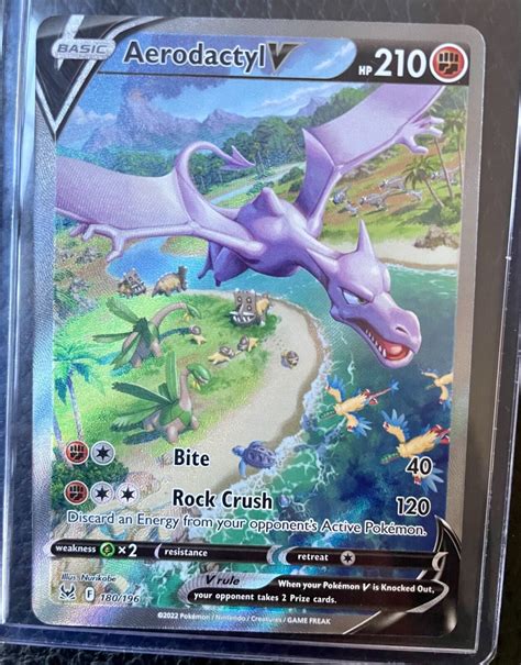 Mavin 2022 Pokemon Swsh Lost Origin Aerodactyl V Full Art 180