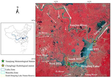 The Spatial And Temporal Variability Of The Blue Green Spatial Structures Of The South Dongting