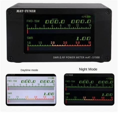 Mat S1500 1500w 1 8 54mhz Swr And Power Meter For Hf Shortwave Radio 4