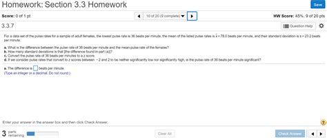 Solved Homework Section 3 3 Homework Save Score 0 Of 1 Pt