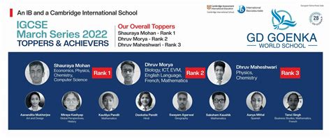 Igcse Topper And Achievers Gd Goenka World School
