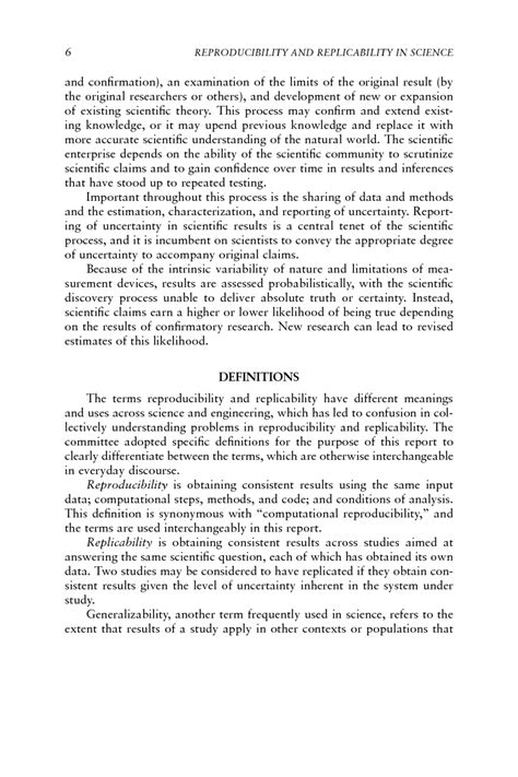 Summary Reproducibility And Replicability In Science The National Academies Press