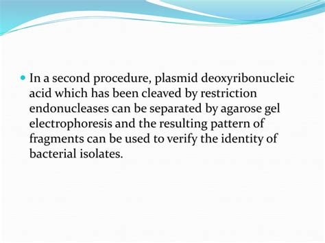 Plasmid Profile Analysis Overview Pptx Genetics Science
