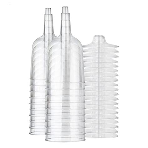 5 Oz Approximately 1417 G Clear Plastic 2 Piece Set Of Wine Glasses