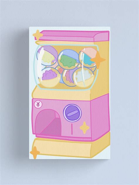 Star Candy Gacha Machine Canvas Print By Nabibibi Redbubble