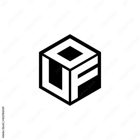 Ufd Letter Logo Design With White Background In Illustrator Cube Logo