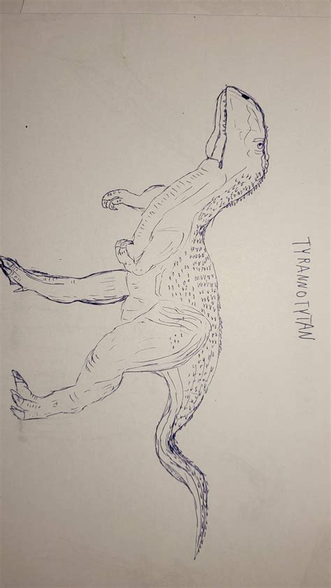 Tyrannotitan Pen Drawing 2022 By Racingraptor13 On Deviantart