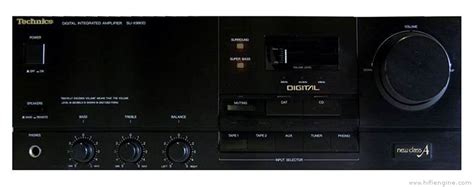 Technics SU X D Digital Integrated Amplifier Manual HiFi Engine
