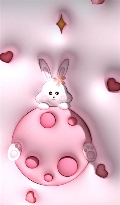 🐰🐇💗 Кружевные обои Обои Детские обои