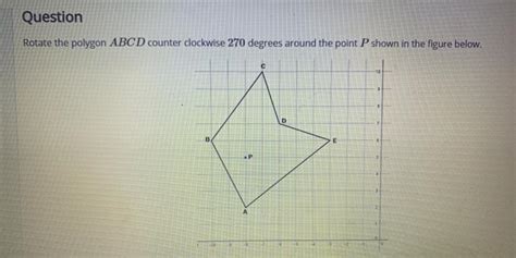 Solved Question Rotate The Polygon Abcd Counter Clockwise