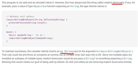 Downcast Is No Longer But In Doc It Say That Works Fix Plz Issue 2592 Dart Lang Dartdoc
