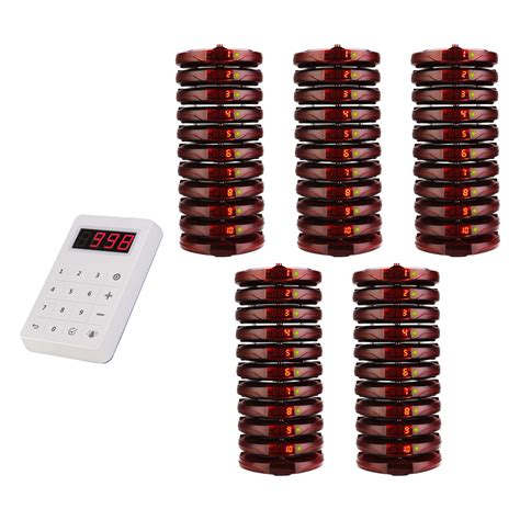 Retekess Td158 Restaurant Bipeur Mini Système Dappel Sans Fil Nixie Tube Écran Tactile Charge