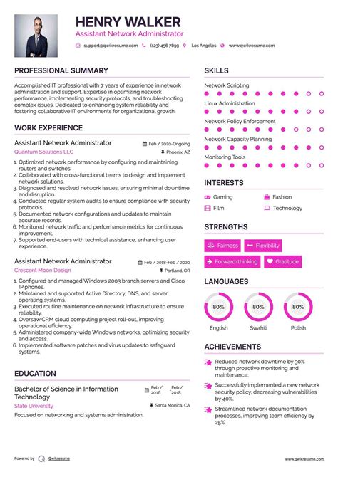 10 Assistant Network Administrator Resume Samples And Templates For 2025