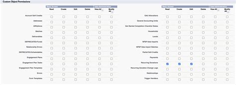 Required Permissions For Salesforce And Salesforce Npsp Integrations