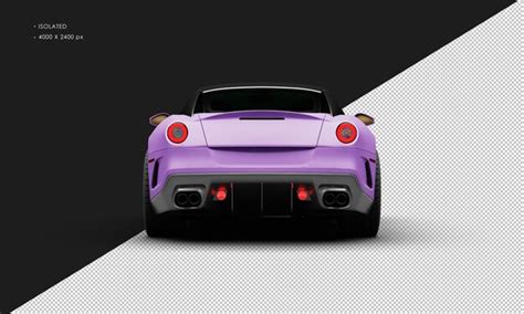Premium Psd Isolated Realistic Matte Purple Grand Tourer Super Sport
