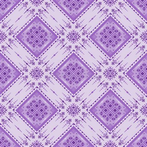 Geometric Ethnic Pattern In Native American Tribal Style Fabric Stock