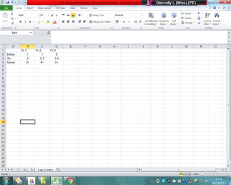 Ks3 Assessment Spreadsheet Teaching Resources