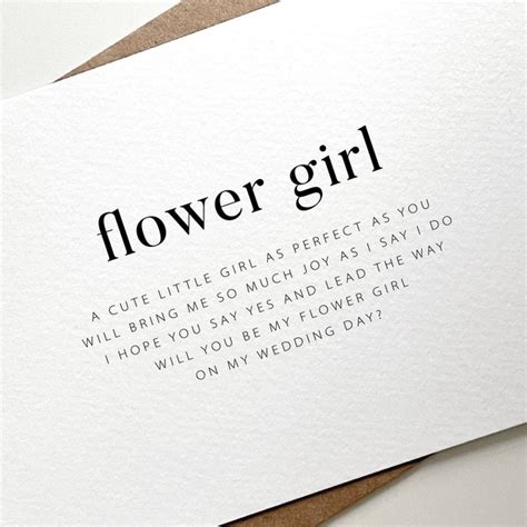 Flower Girl Poem Etsy Uk