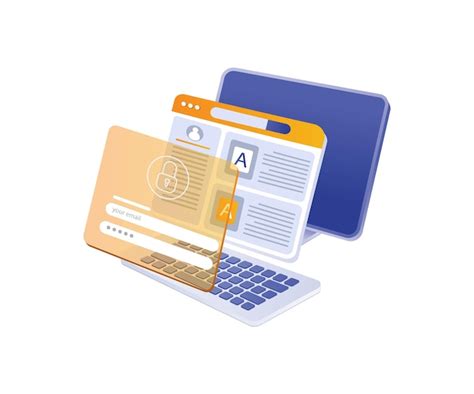 Premium Vector Creative Password Personal Business Website