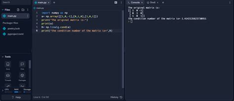Numpy Linalg Cond Compute The Condition Number Of A Matrix Askpython