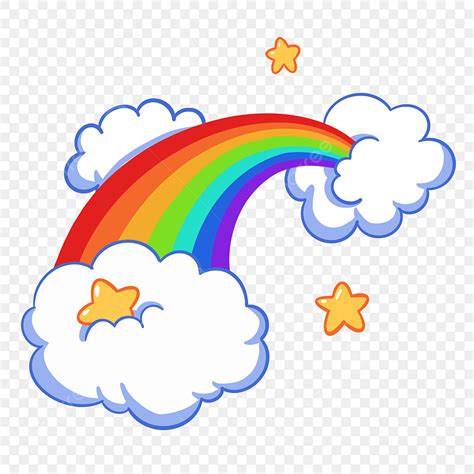 Arcoiris Con Nubes Dibujo Dibujos Animados Nube Ninos S Dibu