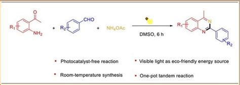 无催化剂条件下一锅三组分反应光催化合成2 4 取代喹唑啉 journal of heterocyclic chemistry x mol