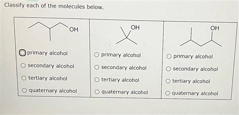 Answered Classify Each Of The Molecules Below … Bartleby