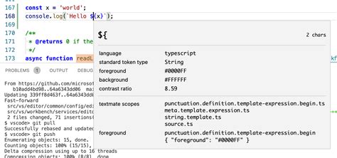 Support Brace Highlight In Template Strings Issue Microsoft Vscode GitHub