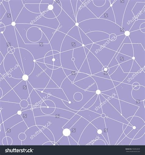 Grid Seamless Pattern Random Geometric Shapes Stock Vector Royalty Free Shutterstock