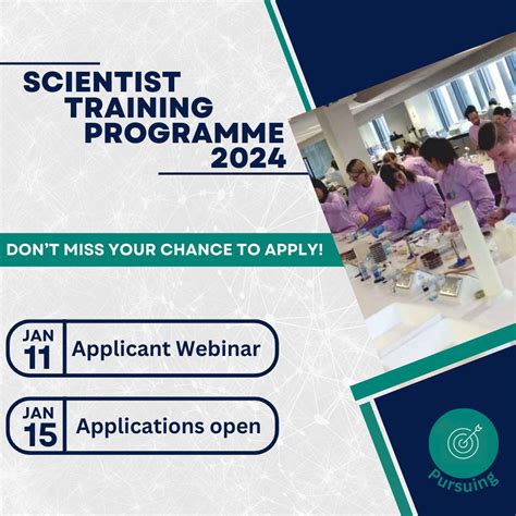🔊🔊🔊scientist Training Programme Will Open For Applications On Monday