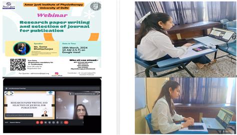 Report On Webinar On Research Paper Writing And Selection Of Journal For Publication Ajipt