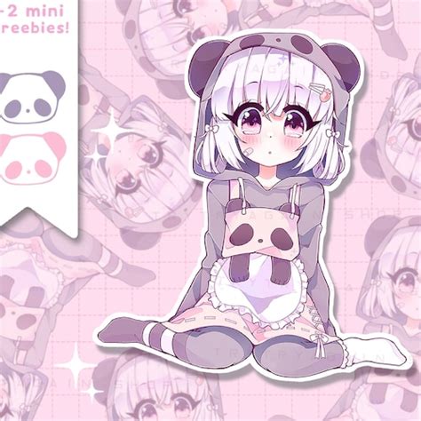 Sakura Anime Girl Waterproof Vinyl Sticker Pack Laminated Etsy
