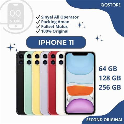 Jual Iphone 11 64gb Original 100 Mulus Normal Fullset 64gb White