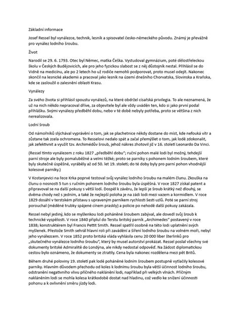 Josef Ressel Text Pdf